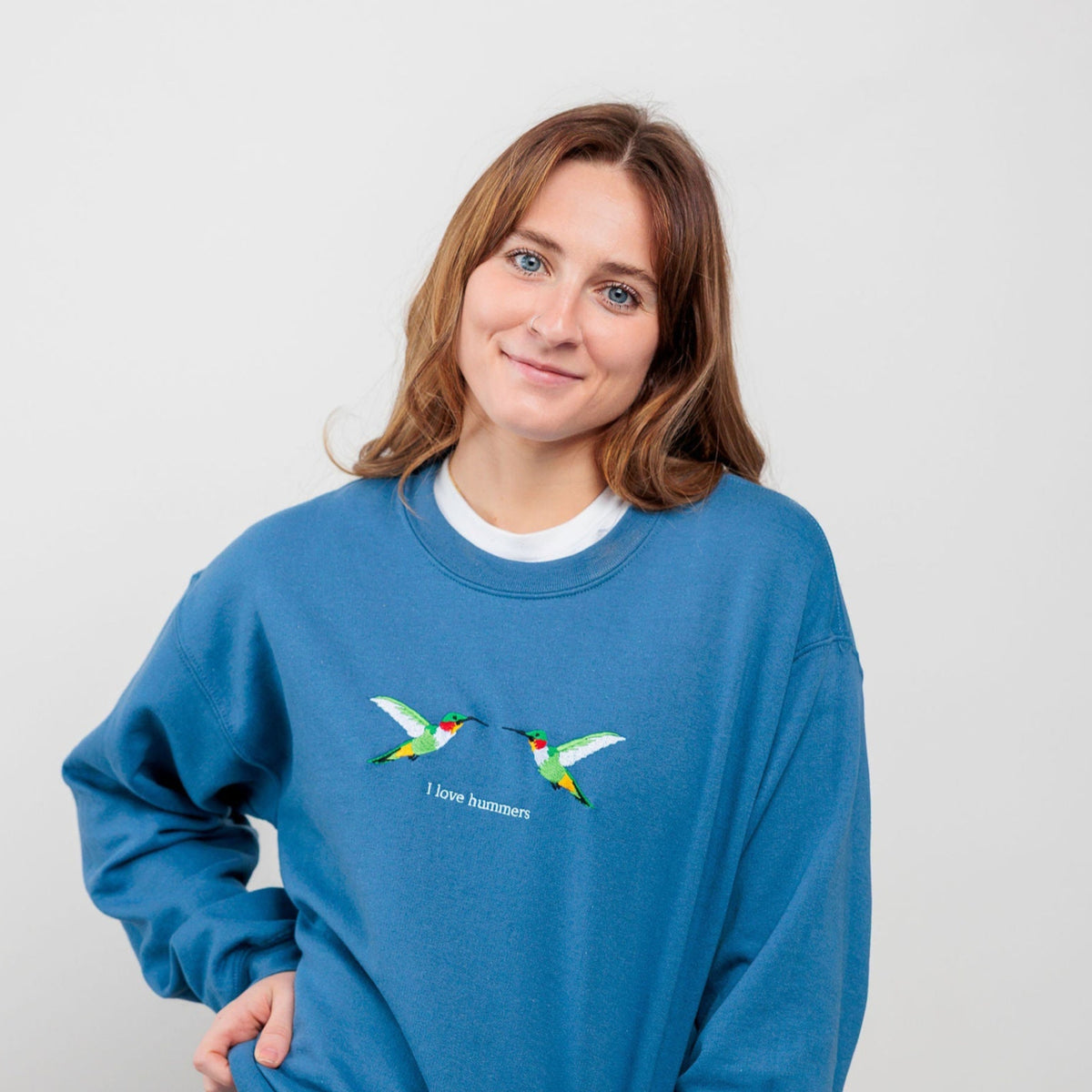 I love hummers Embroidered Unisex Sweatshirt – MoeSews